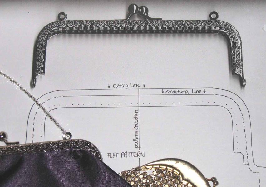 Karen Torrisi Pattern Making For A Clasp Purse